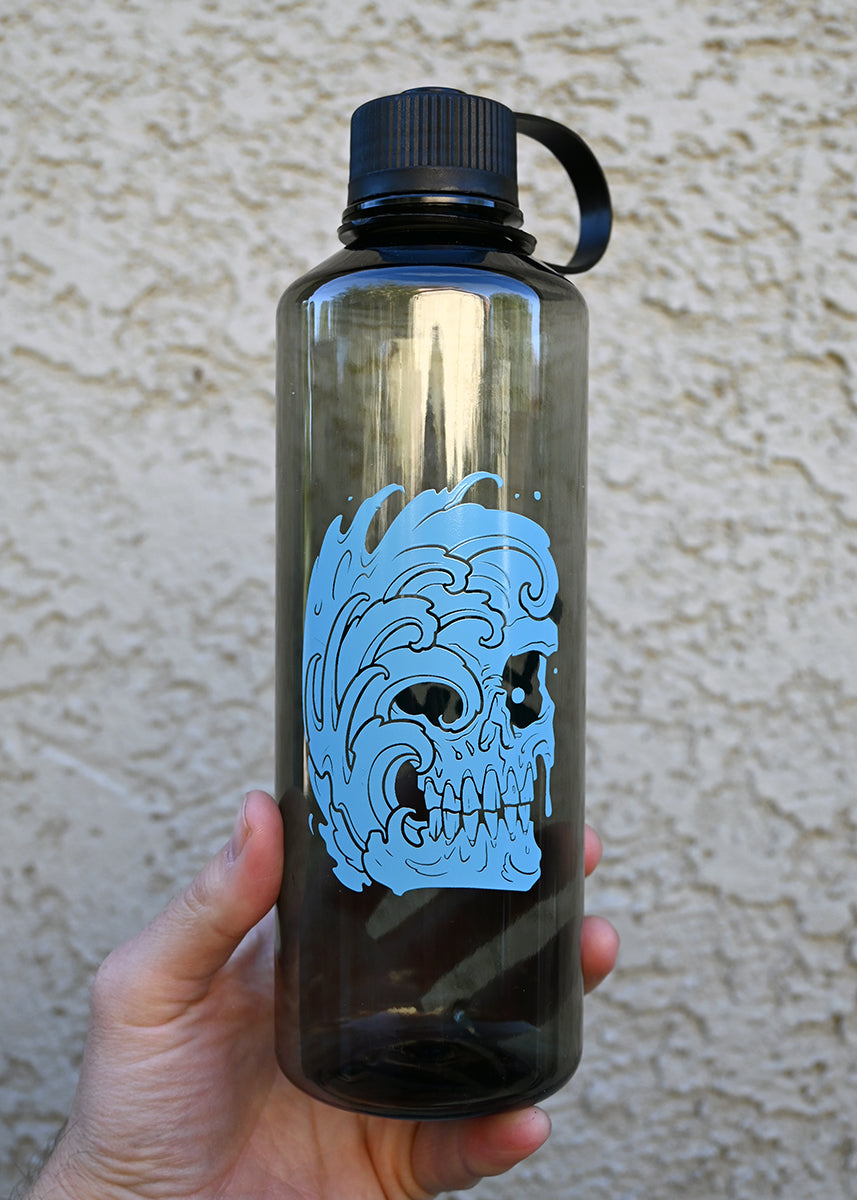 Blue Skull Water Bottle – Biggs Studio