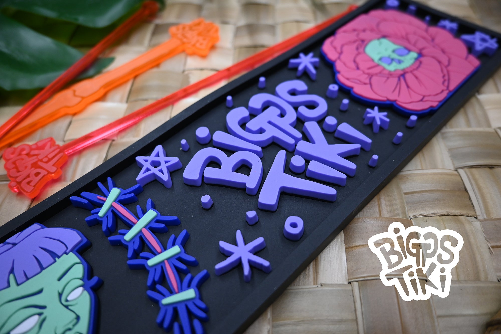 Biggs Tiki Glamour Ghoul Bar Mat – Biggs Studio