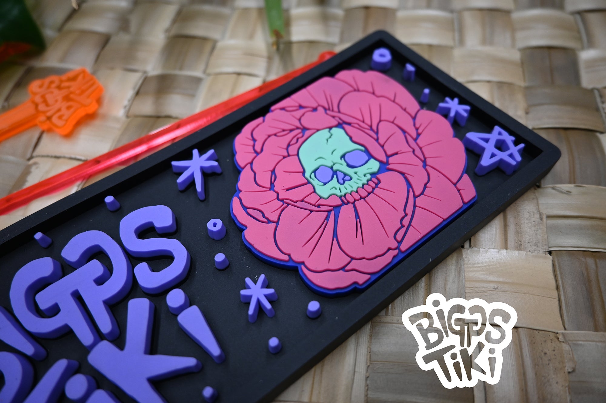 Biggs Tiki Glamour Ghoul Bar Mat – Biggs Studio