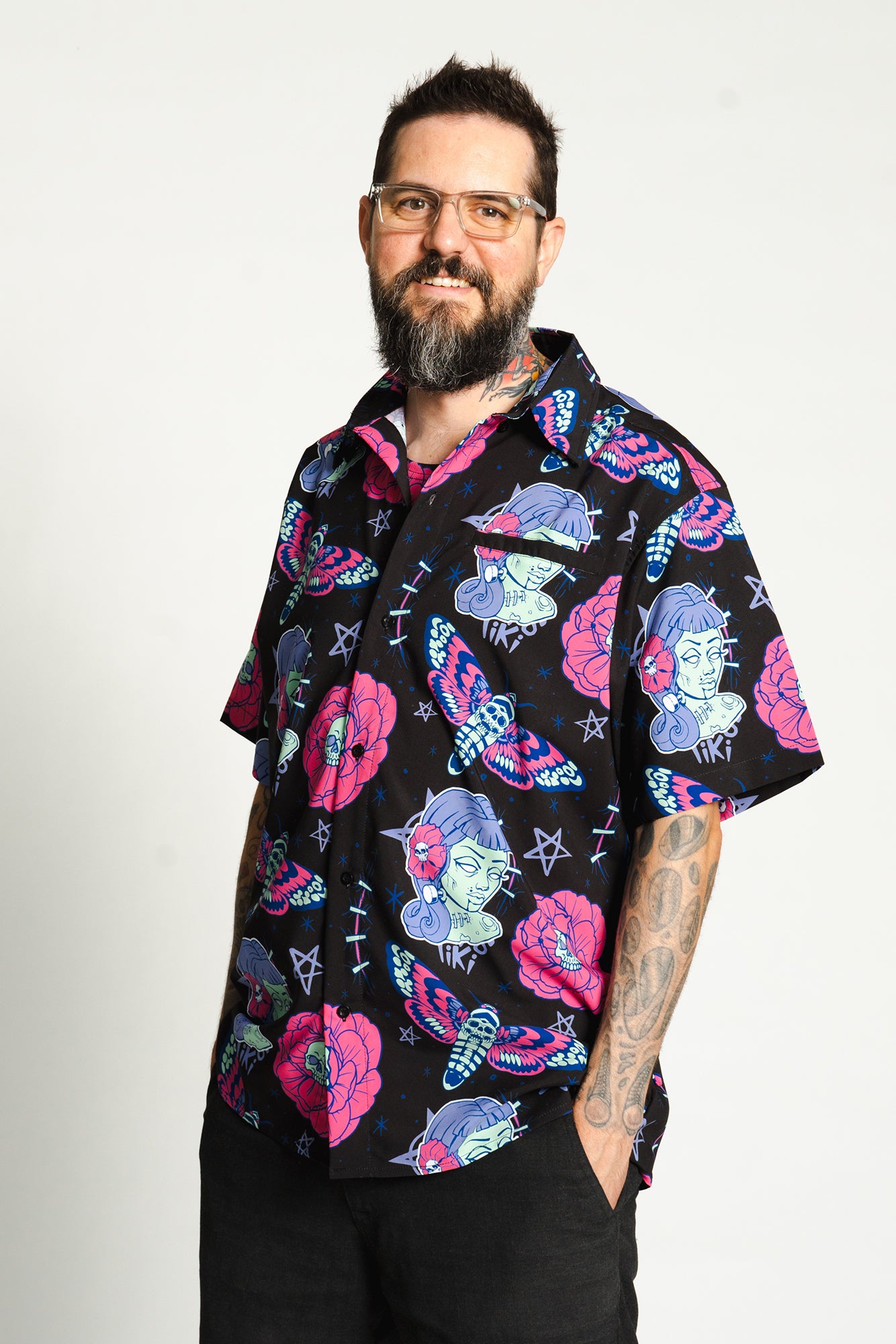 Men's Glamour Ghoul Camp Shirt – Biggs Studio